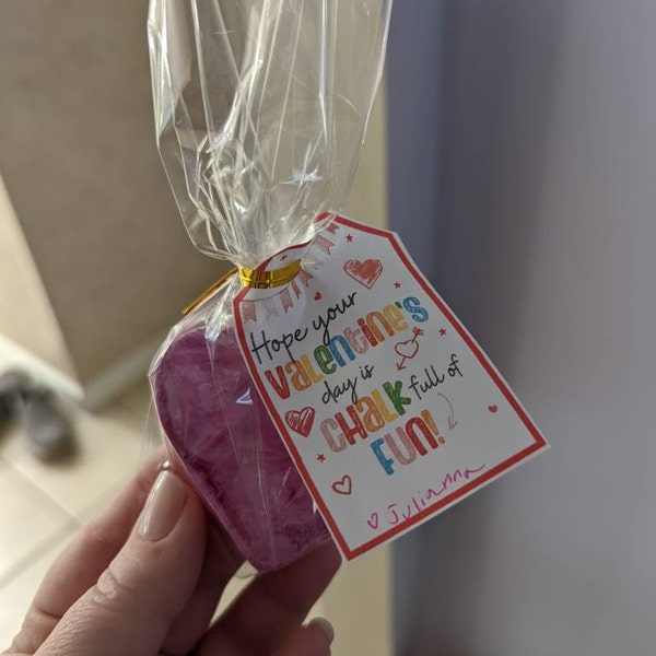 Printable Class Valentine Gift Tags for Chalk, Hope Your Valentine is ...