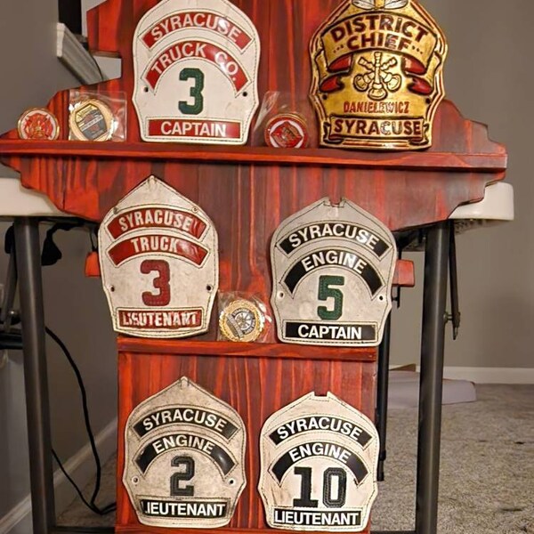 Firefighter Challenge Coin Display, Fire Hydrant, Gift for Firefighters ...