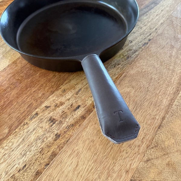 Northwind Leather Pot Handle Cover Handmade in USA Full Grain Leather ...