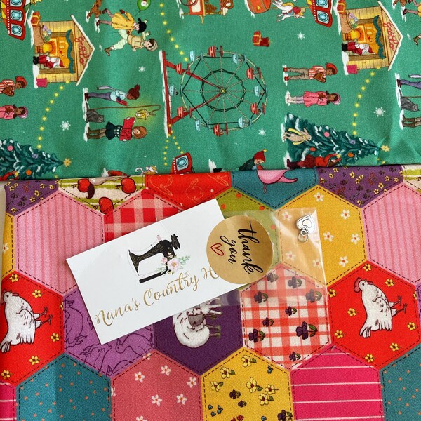 Belle and Boo Rainbows and Stars/fat Quarter Cut/1/2 Yard Cuts/children ...