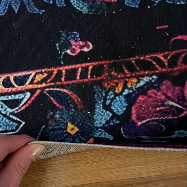 Black Gothic Victorian Area Rug: Dark Cottagecore Decor - Etsy