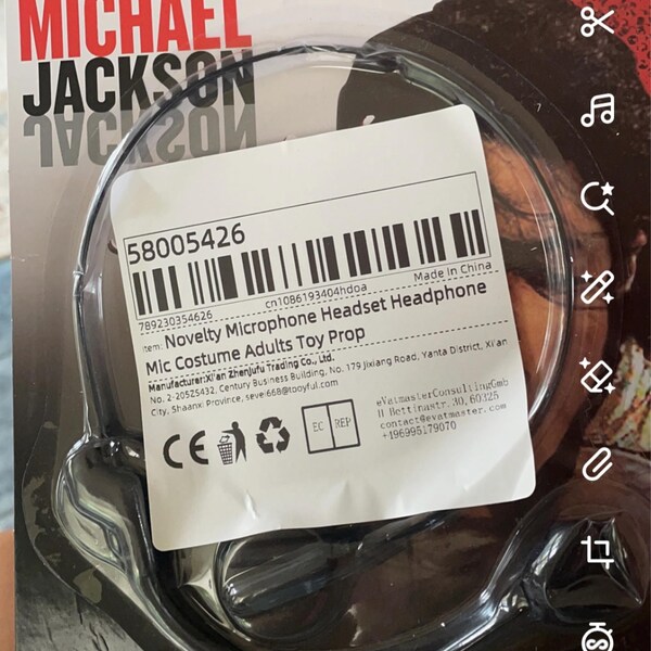 Iridescent Rhinestone Prop Microphones - Concert AB Holo Sparkle Fake ...