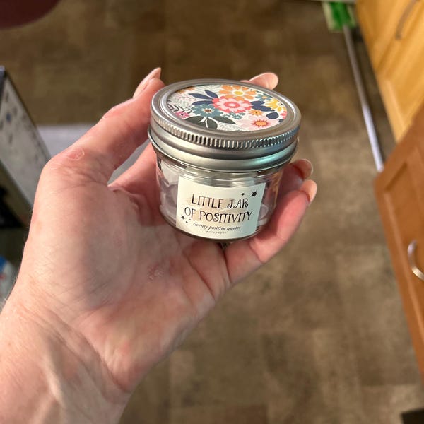 Joy Jar - 50 Positive Quotes - Self Care, Happy, Empowering ...