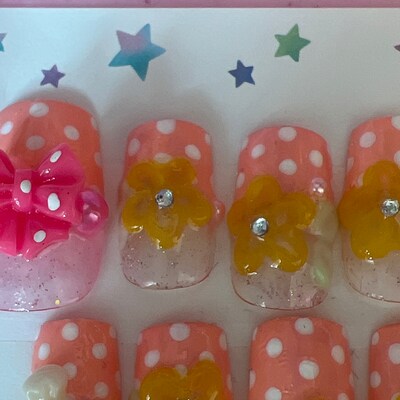 Kawaii Nails, Fairy Kei, 3D Nails, Deco Nails, Lolita, Pudding, Flan ...