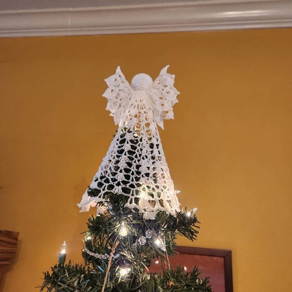 Crochet Angel Tree Topper - Etsy