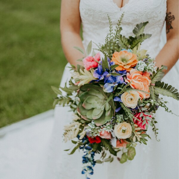 Made to Order-example Only | Hot Pink Brooch Bouquets Package |fabric ...