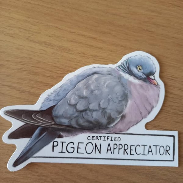 Pigeon Appreciator Sticker - Bird Sticker - Nature Stickers - Planner ...