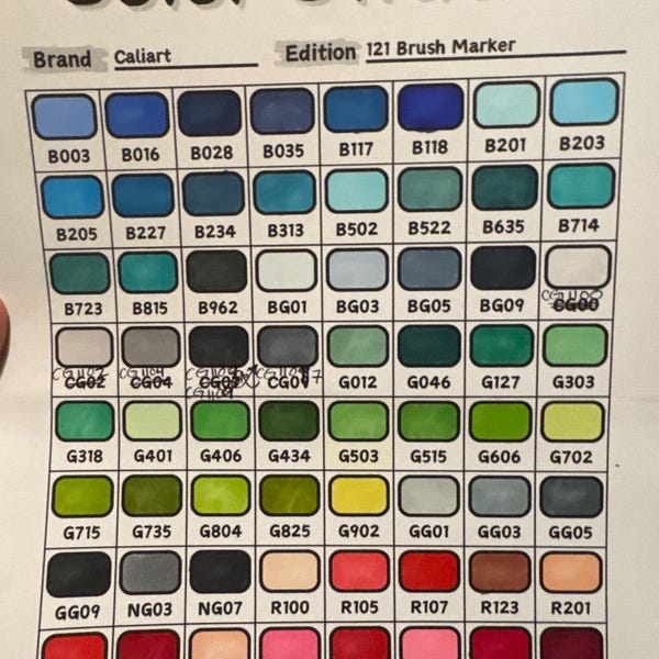 Tongfushop 80 Twin Markers Color Swatch Chart – Table Design ...