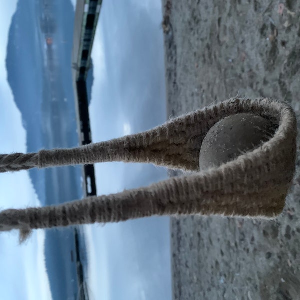 Sling Basic: Hand Woven, Round Braid, Rock Throwing Sling - Etsy