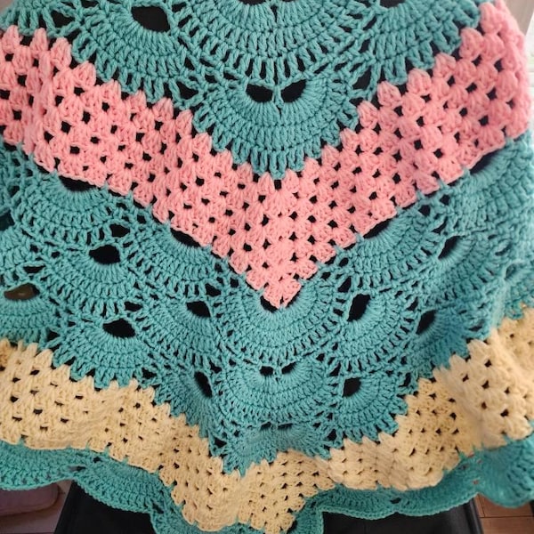 Grandma's German Shells Blanket Pattern / PDF Instant Download ...