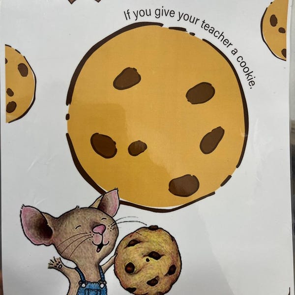 If You Give Your Teacher a Cookie Book,handmade Teacher Appreciation ...
