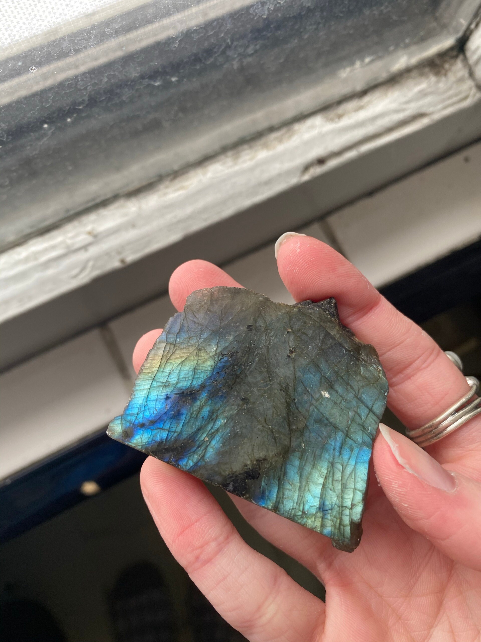 Natural Labradorite Slab: Choose Size & Amount (Display Specimen, Raw ...