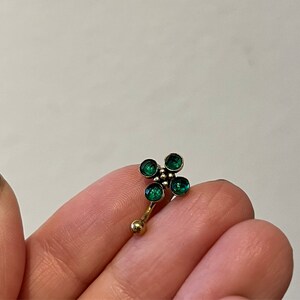 Ruby Flower NOSE RING // Gold Nose Ring Hoop Conch Piercing - Etsy