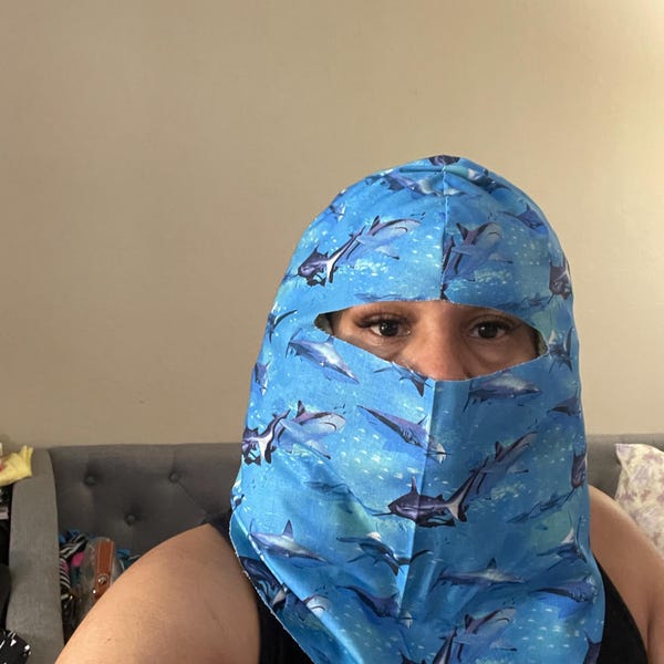 Balaclava Ski Mask PDF Pattern With Video Tutorial - Balaclava Sewing ...