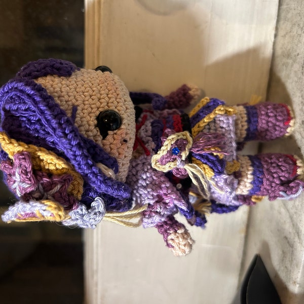 Crochet PDF Pattern: "raiden Shogun" Chibi Amigurumi (english, Spanish ...