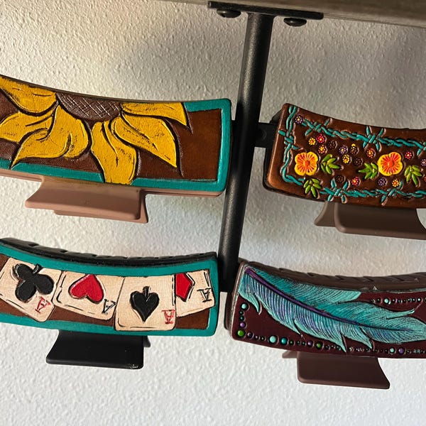 Sunflower Tooled Bit Guards - Etsy