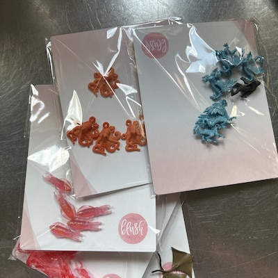 Set of Miniature Sharks Mini Blue Shark Terrarium Supplies Teeny Tiny ...