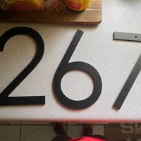 10 Inch Modern House Numbers Letters - Etsy