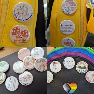 Feminist Pin Feminist Gift Activism Pins Feminist Pins Smash the ...
