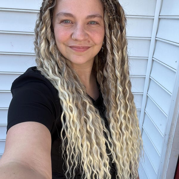 Macrame Hair Wrap With Jewelry | Dreadwrap Boho Hippie Hair Accessories ...