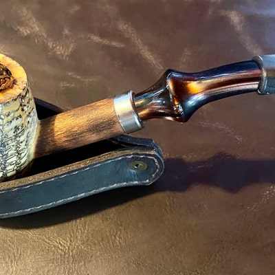 Leather Wall Pipe Hanger , Wall Pipe Stand for Home or Office ...