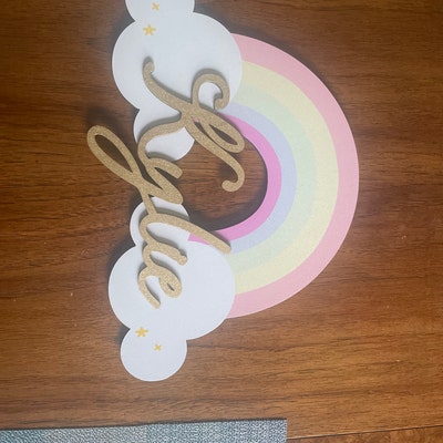 Cute Wooden Sign With Custom Name Personalized Letters With Star, Baby ...