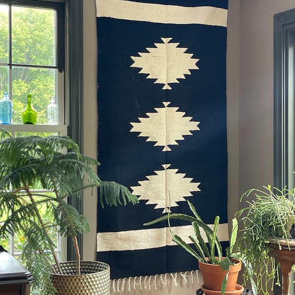 Aztec Wall Hanging, Tapestry, Southwestern Wall Art, Western Rug, Boho ...