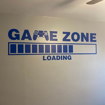 Gamer Wall Sticker, Game Zone, Loading, Gamer, Wall Stickers, Wall ...