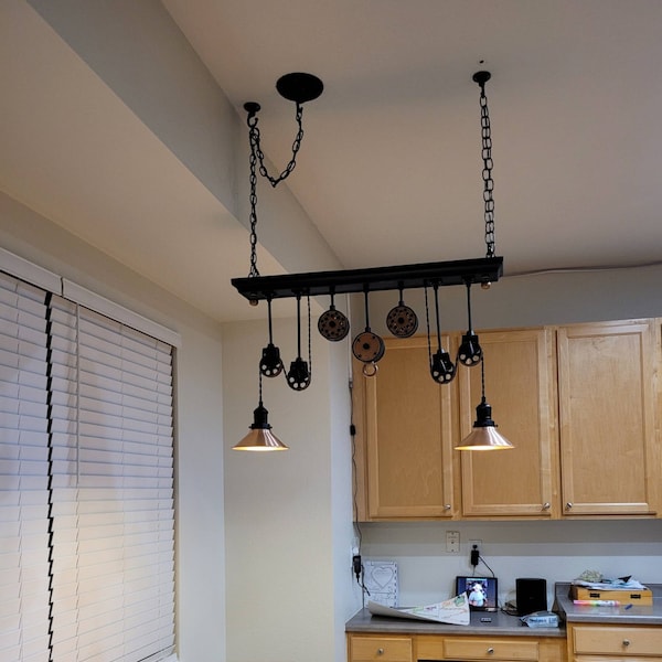 Pool Table Light - Kitchen Island Light - Industrial Steam House ...