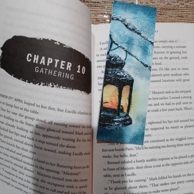 Winter Snow Bookmark, Cozy Cold Weather Bookmark Set, Lantern in the ...
