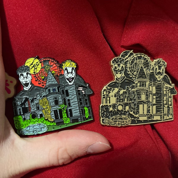 Pennywise Enamel Horror Pin - Etsy