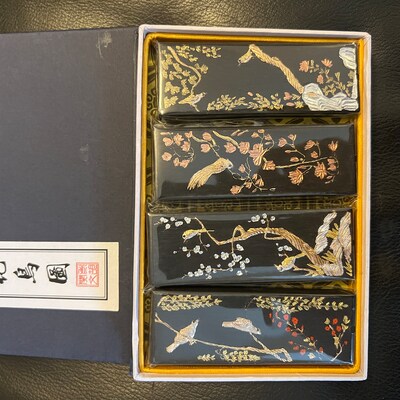 Chinese Ink Stick / Oriental Art Ink Stone / Chinese Calligraphy Four ...