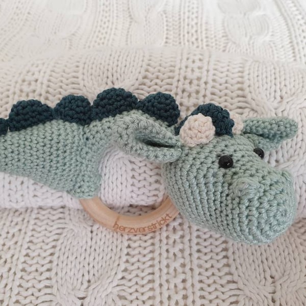 CROCHET PATTERN Rattle Dragon - Etsy
