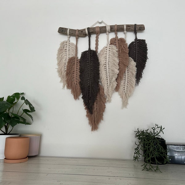 The Jayme Macrame Feathers - Etsy