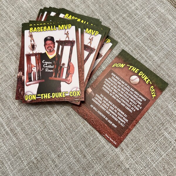 Baseball Trading Card • Custom Printed Trading Card • Personalized ...