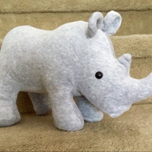 Rhino Soft Toy Pattern PDF INSTANT DOWNLOAD - Etsy