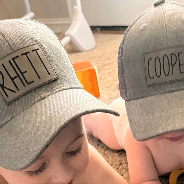 Personalized Name Baby Ball Cap | Curve Bill | Infant Toddler Kids ...