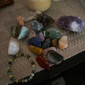 21 Pcs Beginner Crystal Kit-raw Crystal Set-healing Crystal - Etsy