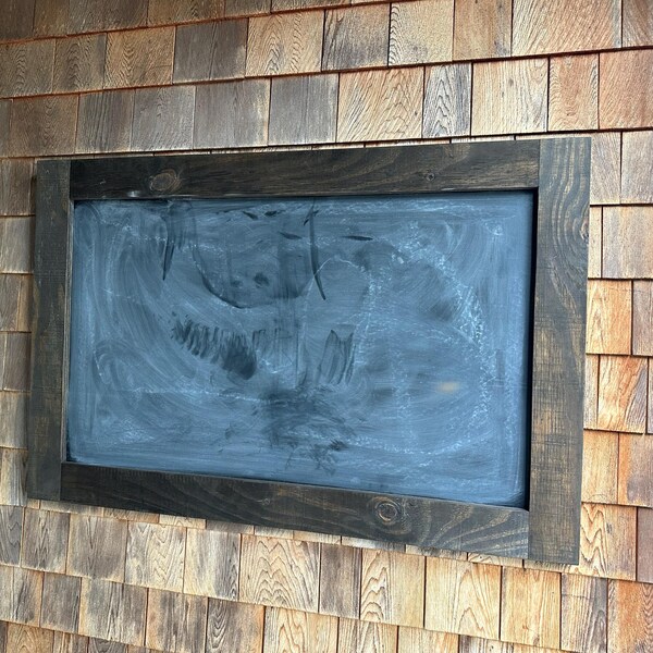 Farmhouse Style Rustic Chalkboard With Wood Frame (W-040) - Back40life ...