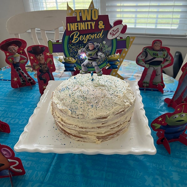 Two Infinity and Beyond Light up Cake Topper - Etsy