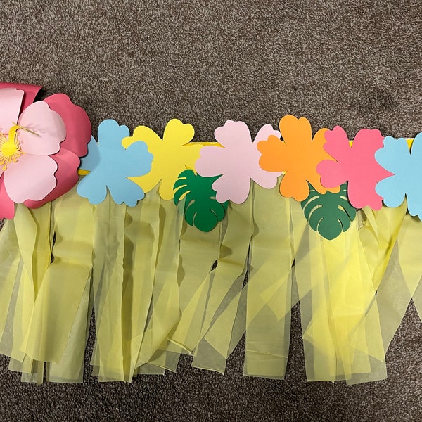 Svg Paper Flower Hibiscus Template, TROPICAL SET Hawaiian Flower,3 ...