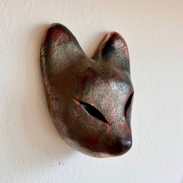 Raku Ceramic Praying Kitsune Fox Statue: Japanese Shinto Inari ...