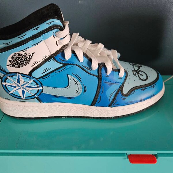 Custom Hand Painted Air Force 1 Fade Drip - Etsy