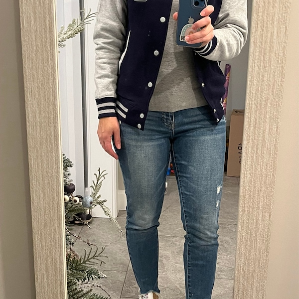 Personalised Initials Adults Varsity Jacket Custom Name Letterman ...