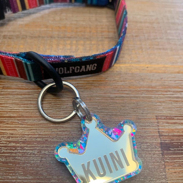 Custom Pet Tag for Dogs and Cats | Spring Cherry Blossom Personalized ...