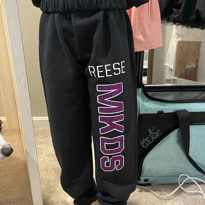 Custom Glitter Sweatpants - Etsy