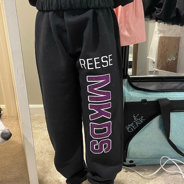 Custom Glitter Sweatpants - Etsy