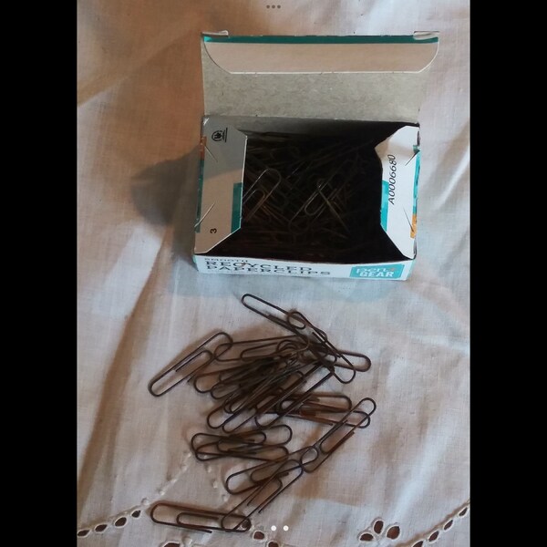 Rusted Box of Jumbo Paper Clips, Rusted Jumbo Paper Clips, Rusted ...
