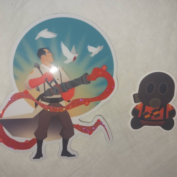 Team Fortress 2 - Plushie Stickers/decals - Etsy