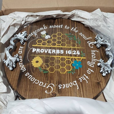 Farmhouse Tags, Farmhouse Tags Decor, Shabby Chic Decor, Tiered Tray ...